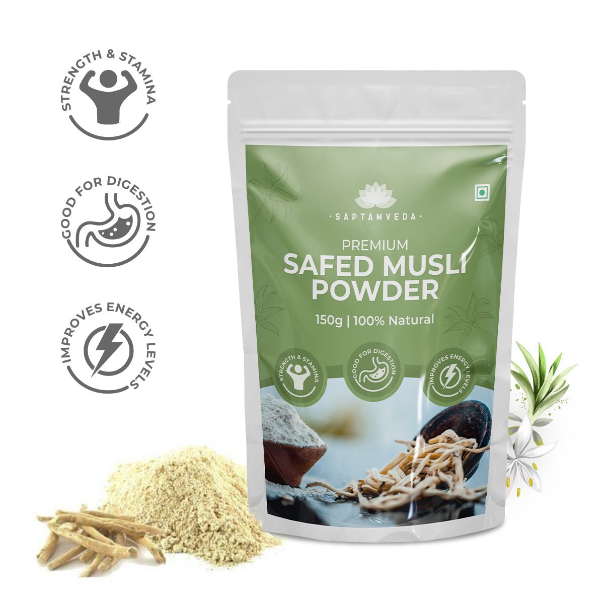 Buy Safed Musli Powder - 150 g online from Nurserylive at lowest price.