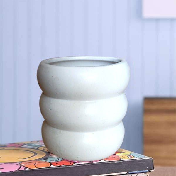 Buy 4.5 inch (11 cm) Ring Design Round Ceramic Pot online from ...