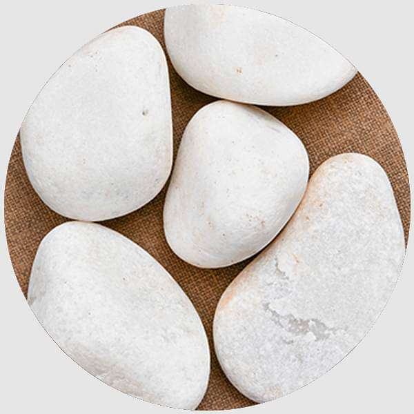 Large White Pebble Stones