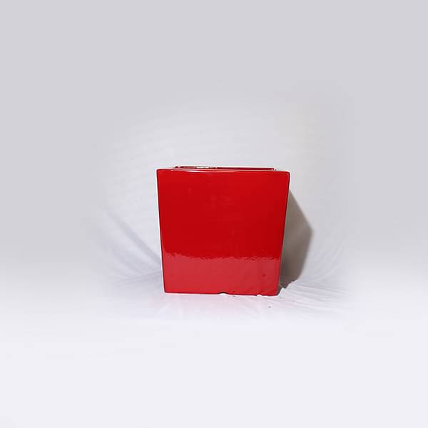 Buy 13 inch (33 cm) SQR-6 Square Fiberglass Planter (Red) online from ...
