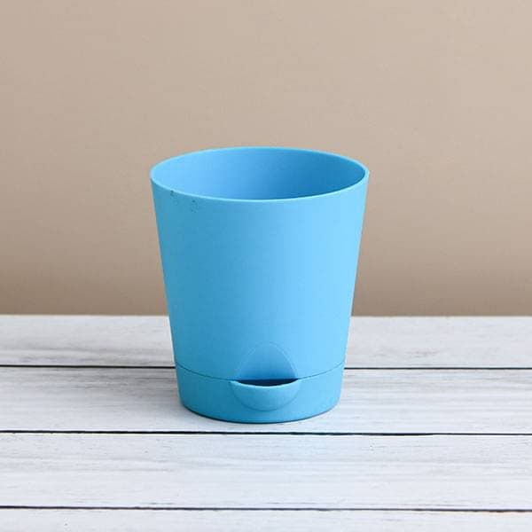 Buy 3.9 inch (10 cm) Krish No. 10 Self Watering Round Plastic Planter ...