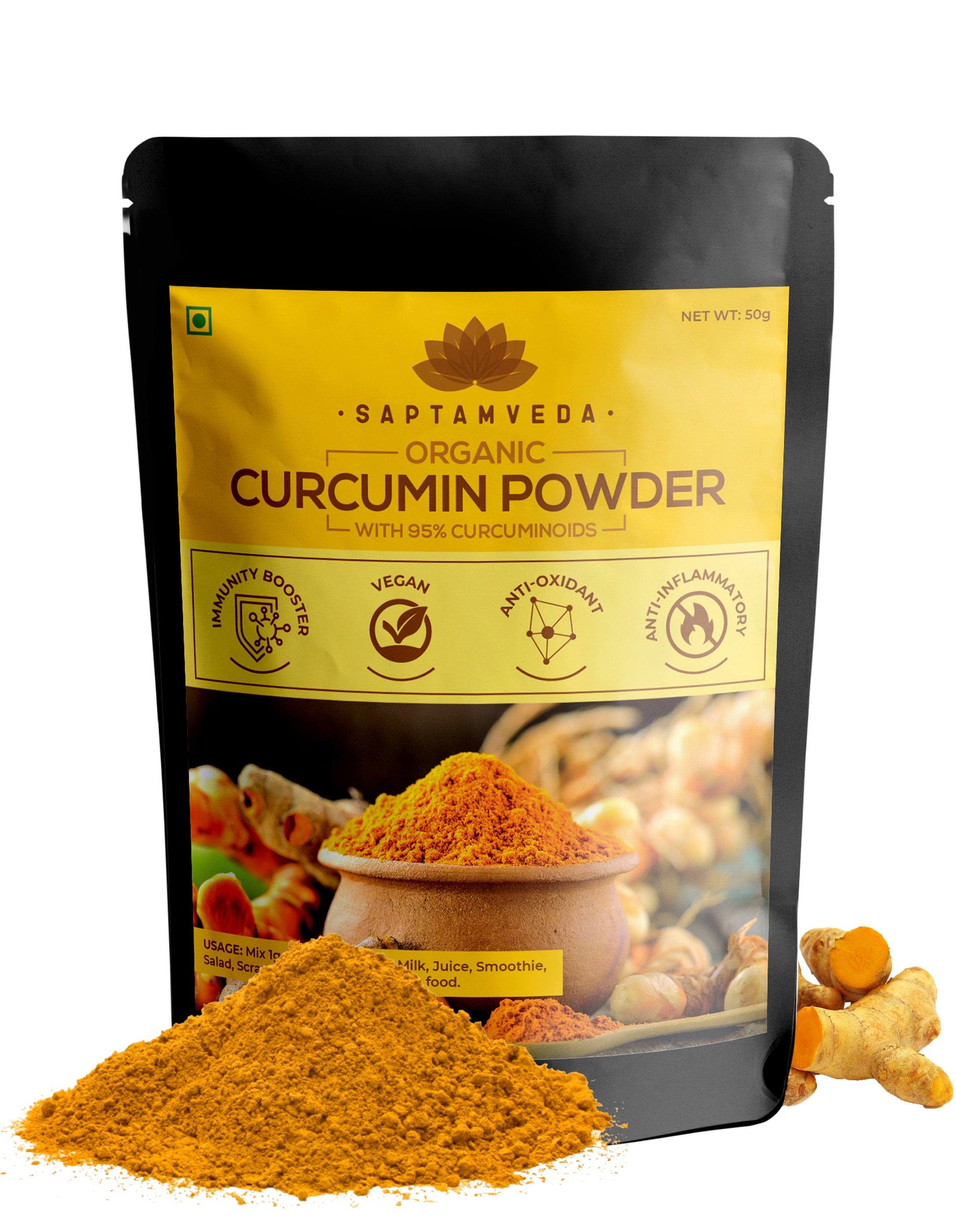 Buy Curcumin Powder - 50 g online from Nurserylive at lowest price.