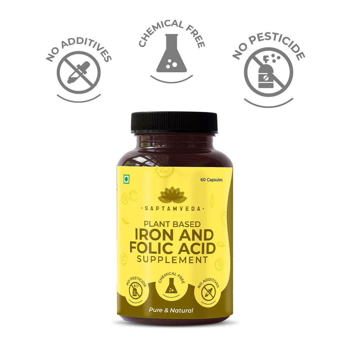 Buy Iron and Folic Acid - 60 Capsules online from Nurserylive at lowest ...