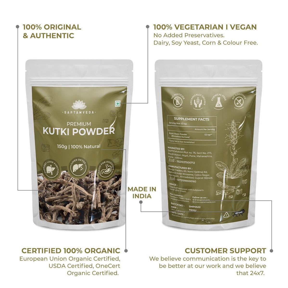 Buy Kutki Powder - 150 g online from Nurserylive at lowest price.