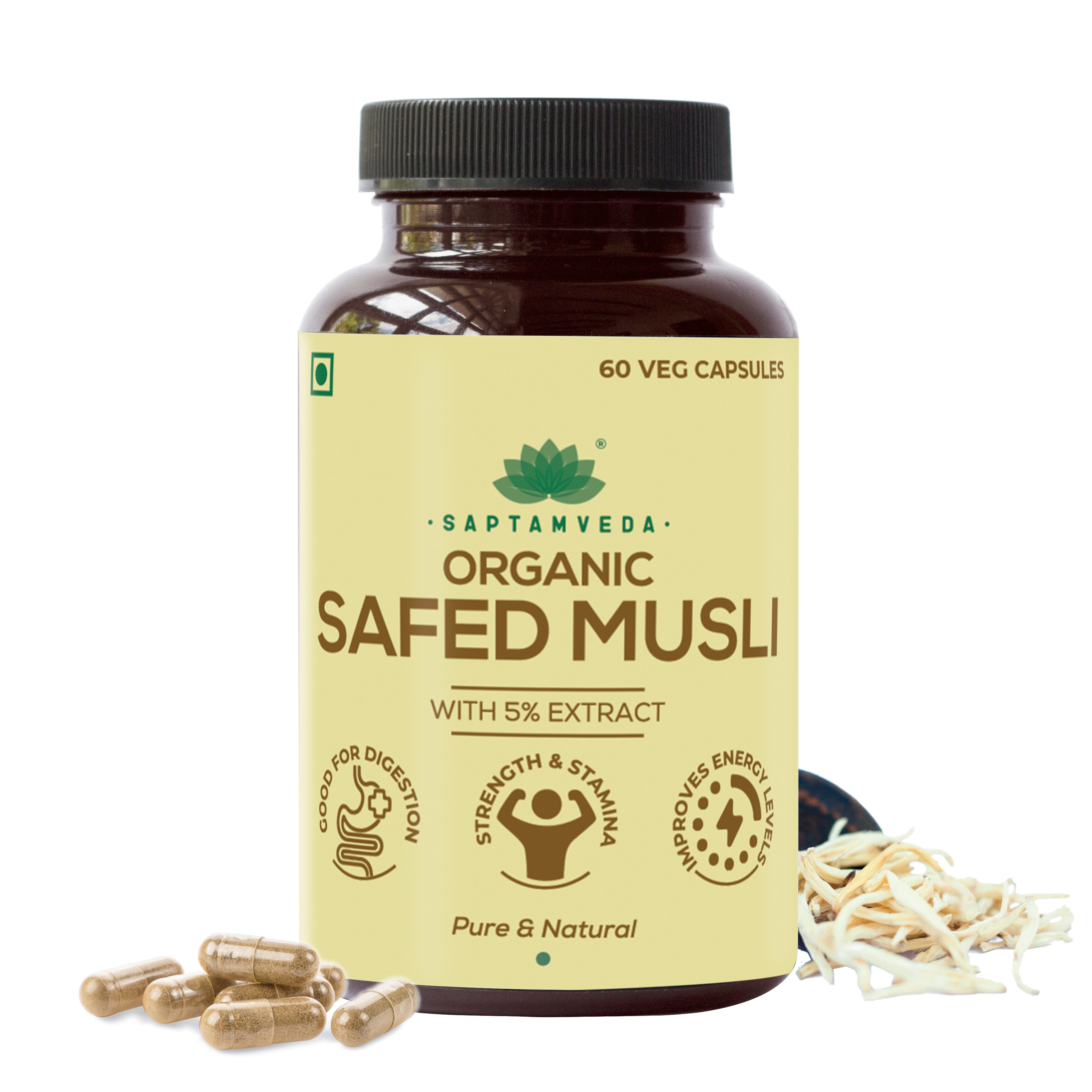 Buy Safed Musli - 60 Capsules online from Nurserylive at lowest price.