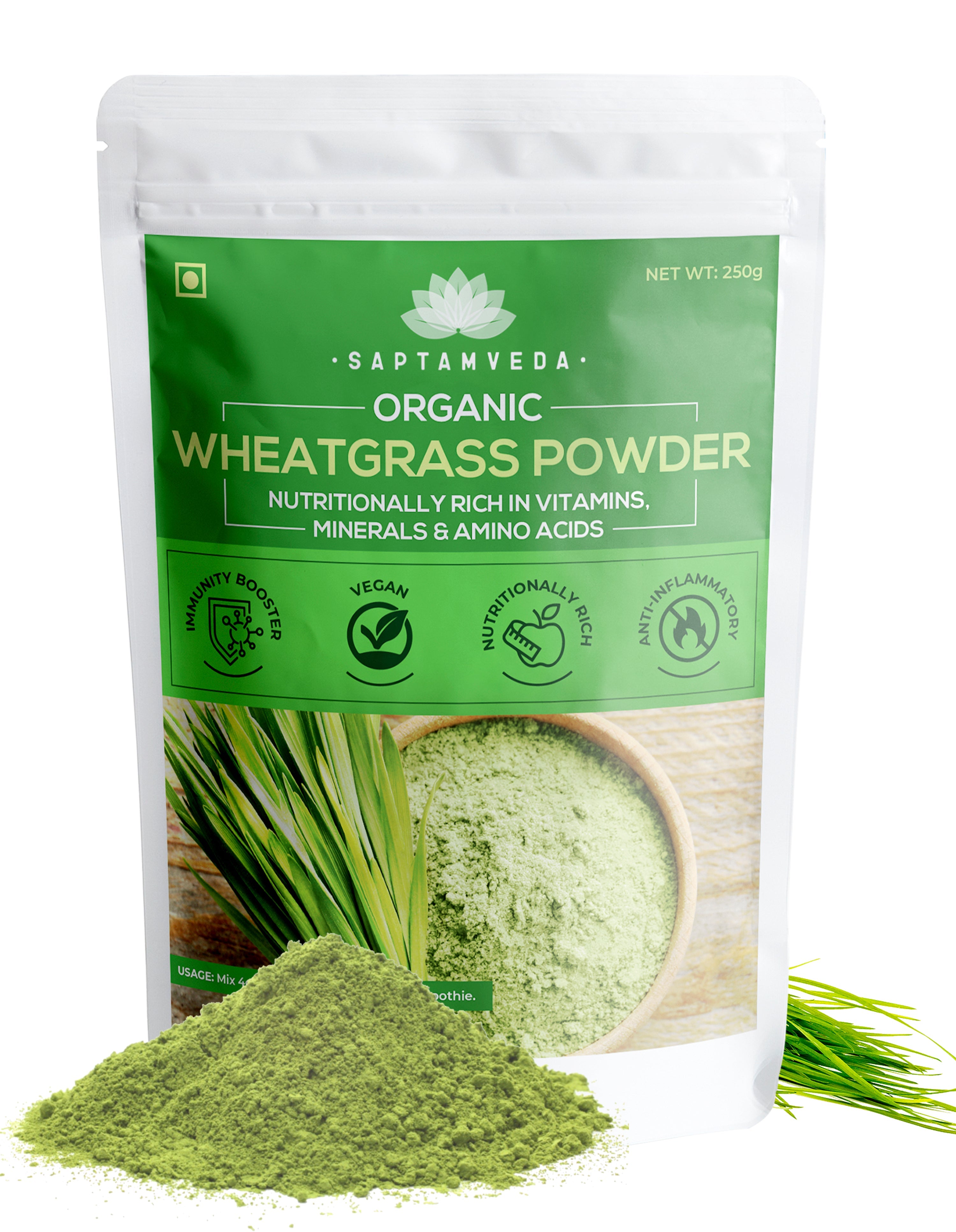 Buy Wheatgrass Powder - 250 g online from Nurserylive at lowest price.
