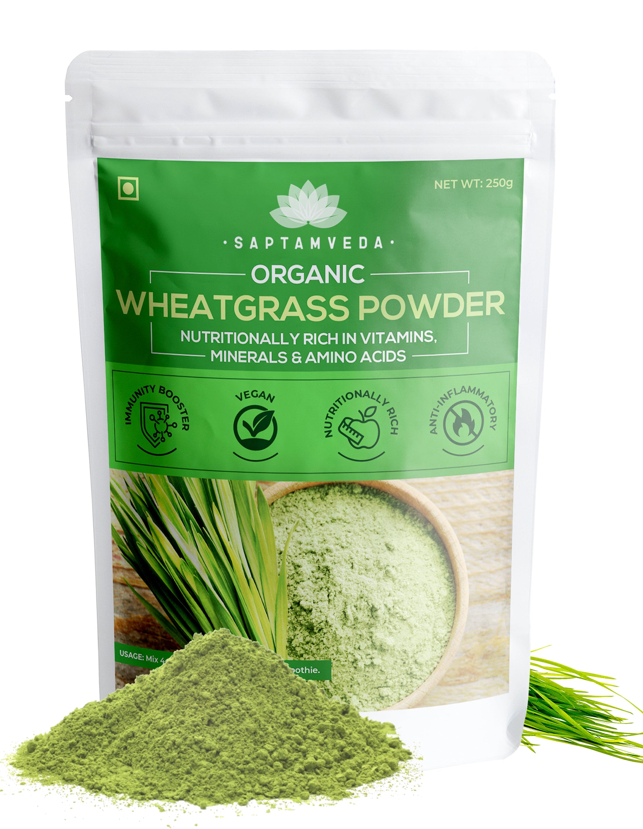 Buy Wheatgrass Powder - 250 g online from Nurserylive at lowest price.